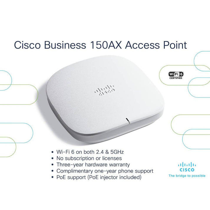 CBW150AX-E-UK | Cisco Business WIFi 6 Access Point – Network Warehouse
