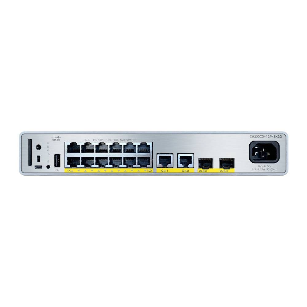 Cisco Catalyst 9200CX 12-Port Gigabit PoE+ Switch | C9200CX-12P-2X2G-E ...