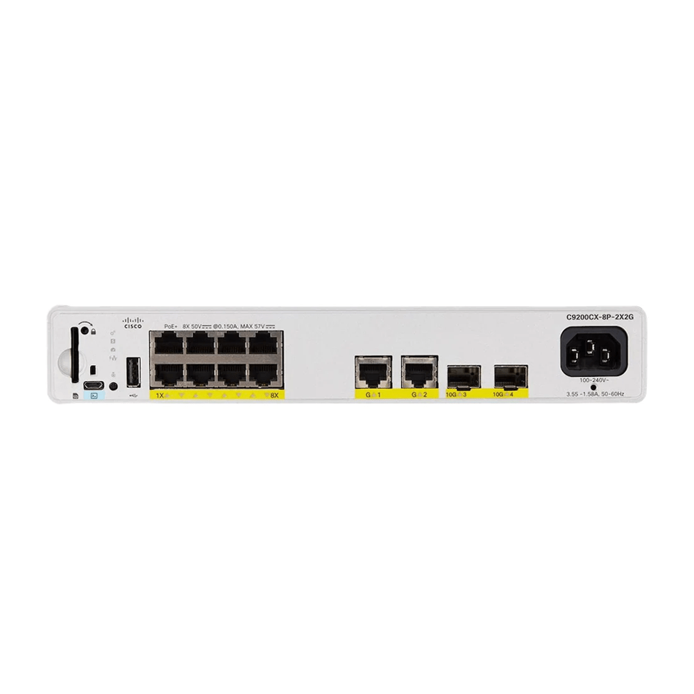 Cisco Catalyst 9200CX 8-Port Gigabit PoE+ Switch | C9200CX-8P-2X2G-E – Network Warehouse