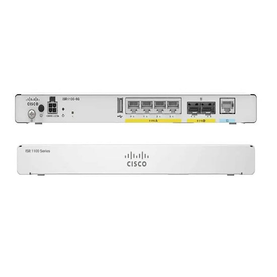 ISR1100-6G | Cisco Router, 4 GE LAN/WAN, 2 SFP, 4GB RAM – Network Warehouse