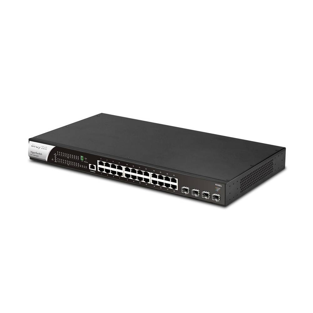 VSP2282X-K | DrayTek Vigorswitch 24 Port Gigabit PoE+ Switch – Network ...
