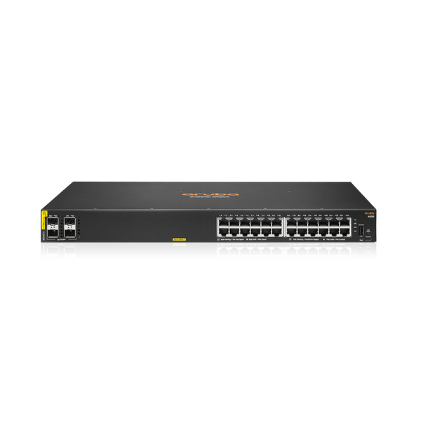 HPE Aruba CX 6000 24-Port PoE (370W) 4xSFP Switch | R8N87A – Network ...