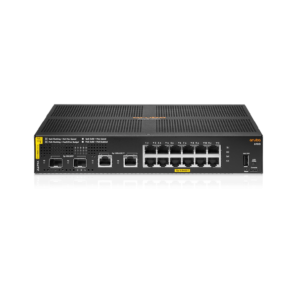 HPE Aruba CX 6200F 12G Class4 PoE 2G/2SFP+ 139W Switch | R8Q72A ...